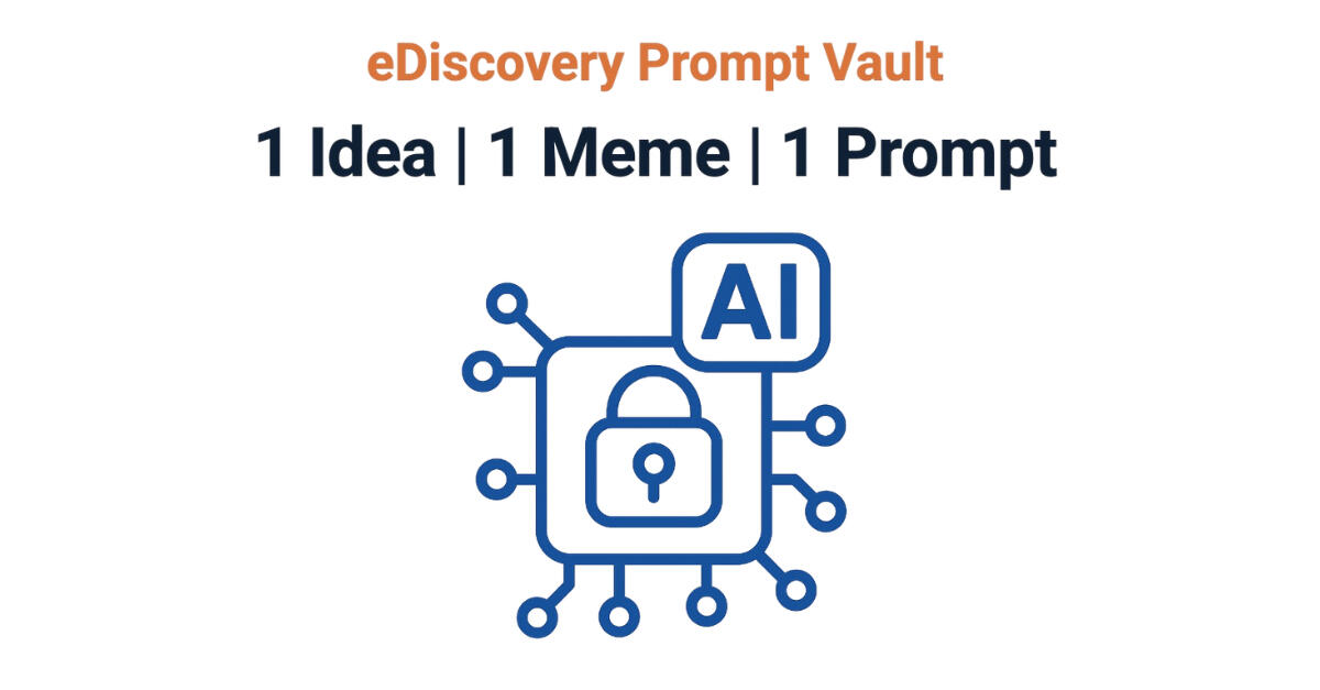 eDiscovery Prompt Vault
